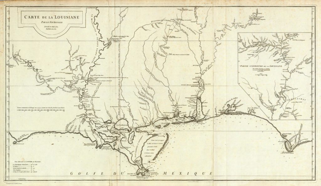 Old Historical City, Parish and State Maps of Louisiana