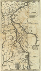 Old Historical City, County and State Maps of Delaware