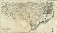 Old Historical City, County and State Maps of North Carolina