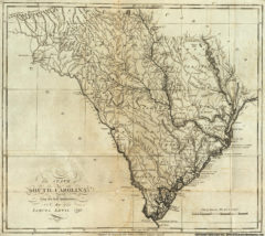 Old Historical City, County and State Maps of South Carolina