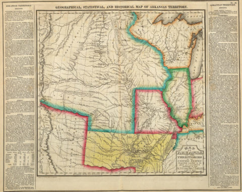 Old Historical City, County and State Maps of Arkansas