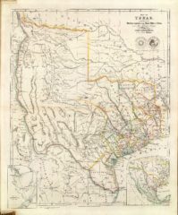 Old Historical City, County and State Maps of Texas