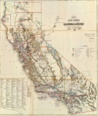 Old Historical City, County and State Maps of California