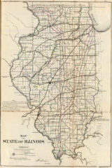 Old Historical City, County and State Maps of Illinios