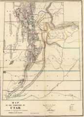 Old Historical City, County and State Maps of Utah