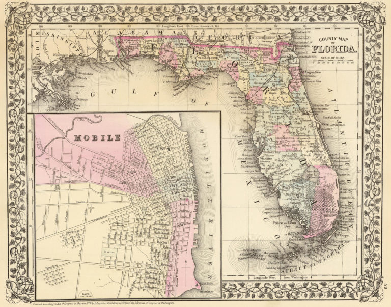 Maps of Florida - Historical, Statewide, Regional, Interactive, Printable