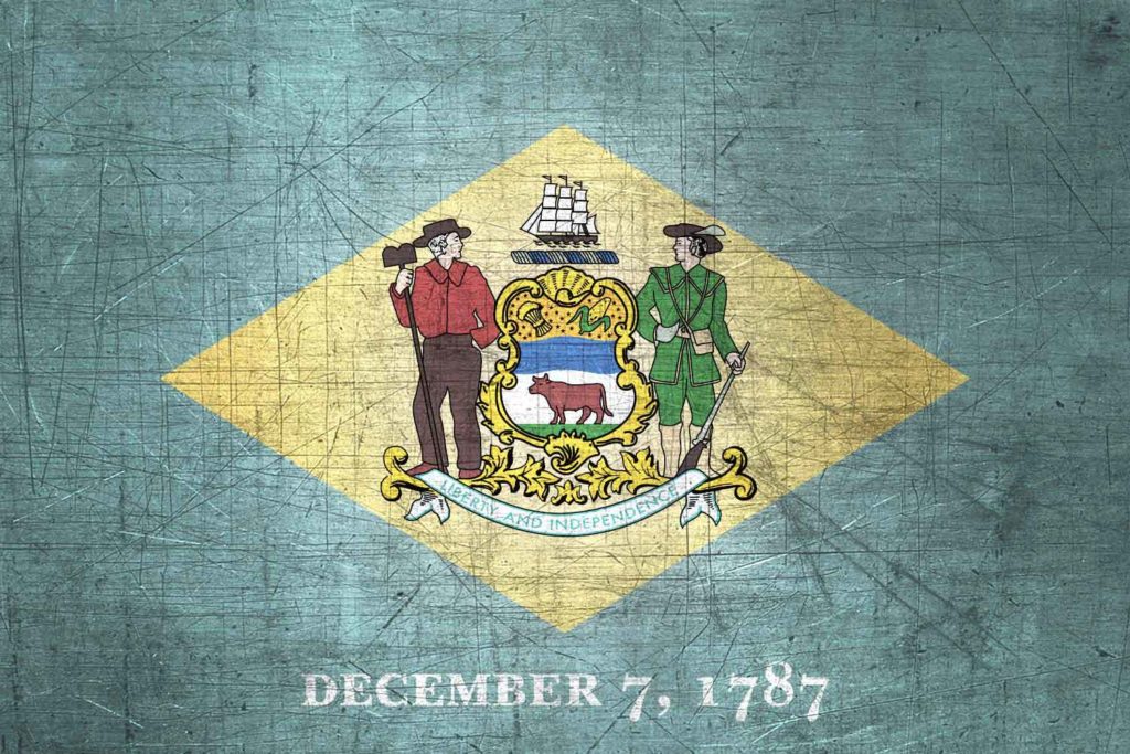 Old Historical City, County and State Maps of Delaware