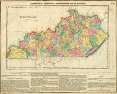 Old Historical State, County and City Maps of Kentucky